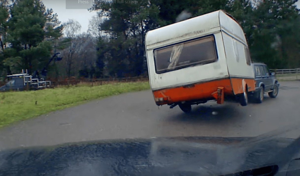 Speed, Speed and more Speed makes for an interesting Caravan Ride
